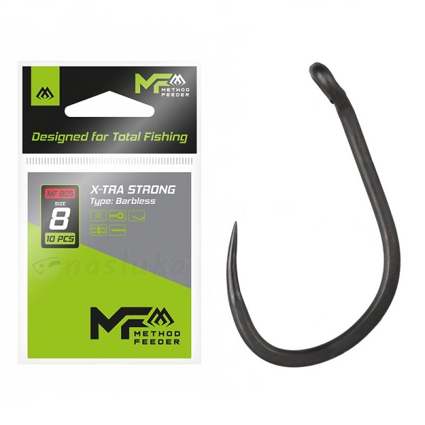 Куки без контра Mikado MF-805 X-tra Strong Barbless | Наслука