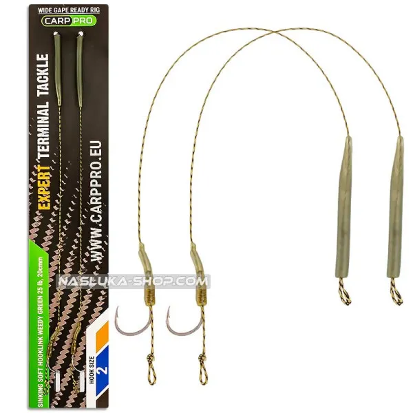 Готови монтажи за шаран Carp Pro Wide Gape Ready Rig от Магазин Наслука